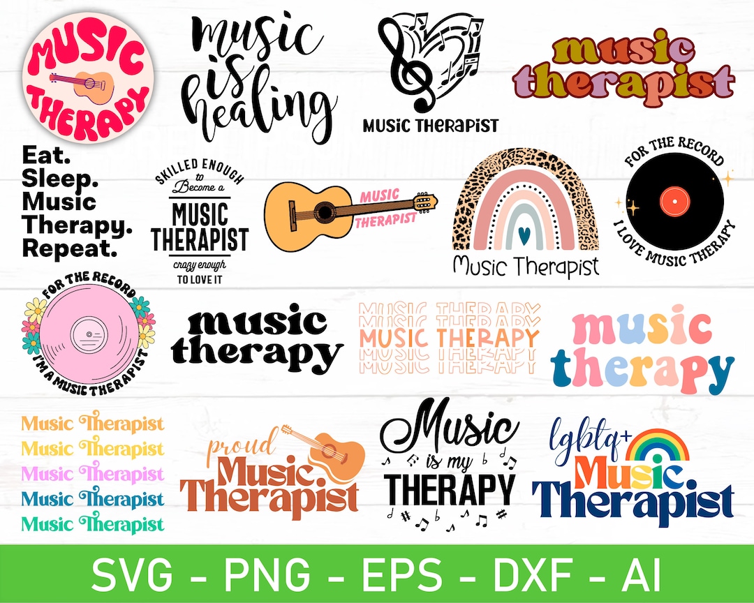 Music Therapy Svg Png Bundle, Music Therapist Svg, Music Therapist Gift ...
