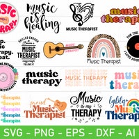 Music is My Therapy SVG | Cut File | Cricut Design | Cricut | Music ...