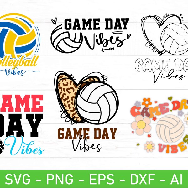 Volleyball Vibes Svg - Etsy
