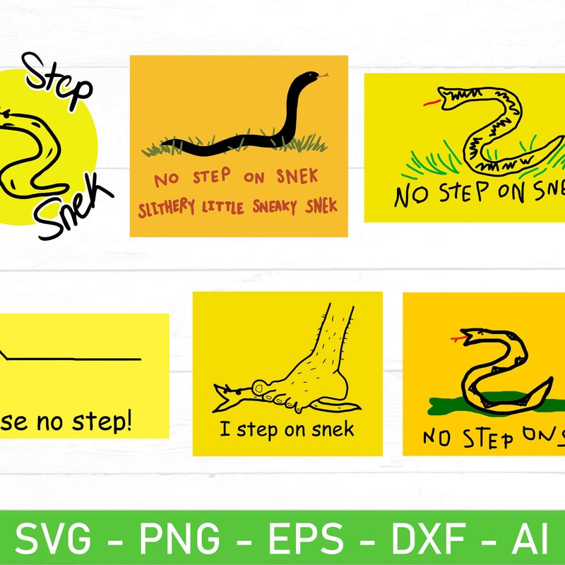 No Step on Snek Svg - Etsy