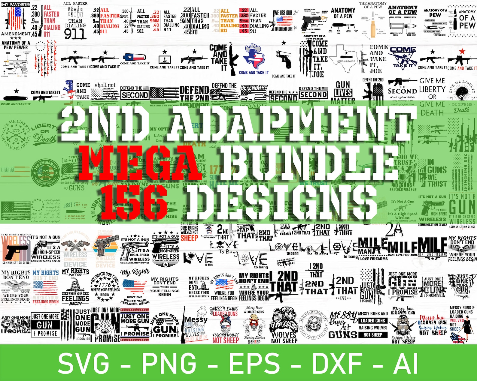 156 Bundle 19 in 1, 2nd Amendment Svg , Second Amendment Svg, Gun Rights Svg, 2nd Amendment ...
