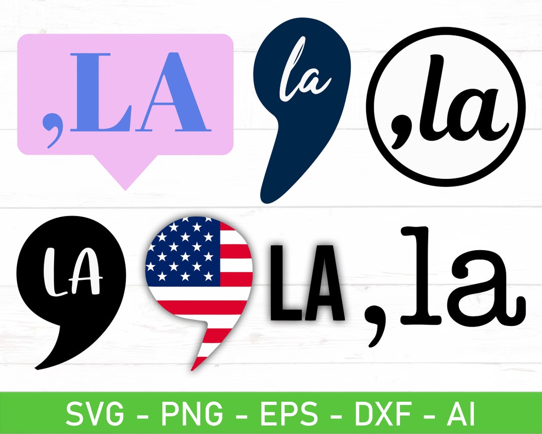Comma-la Svg Png Bundle, Kamala Svg, Comma La Svg - Etsy UK