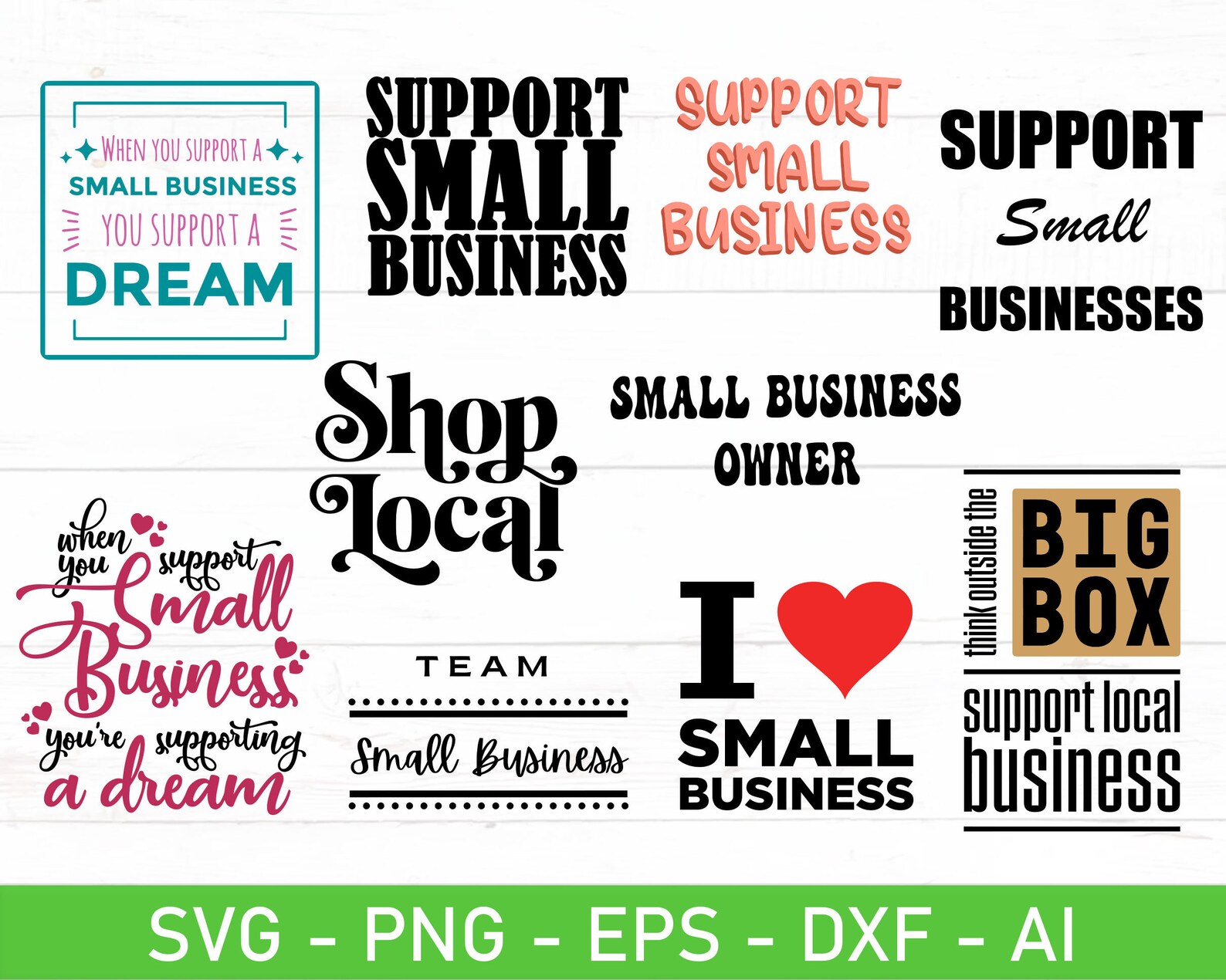 Support Small Businesses svg Support Local svg Small | Etsy