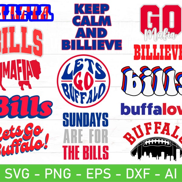 Buffalo Bills Svg - Etsy