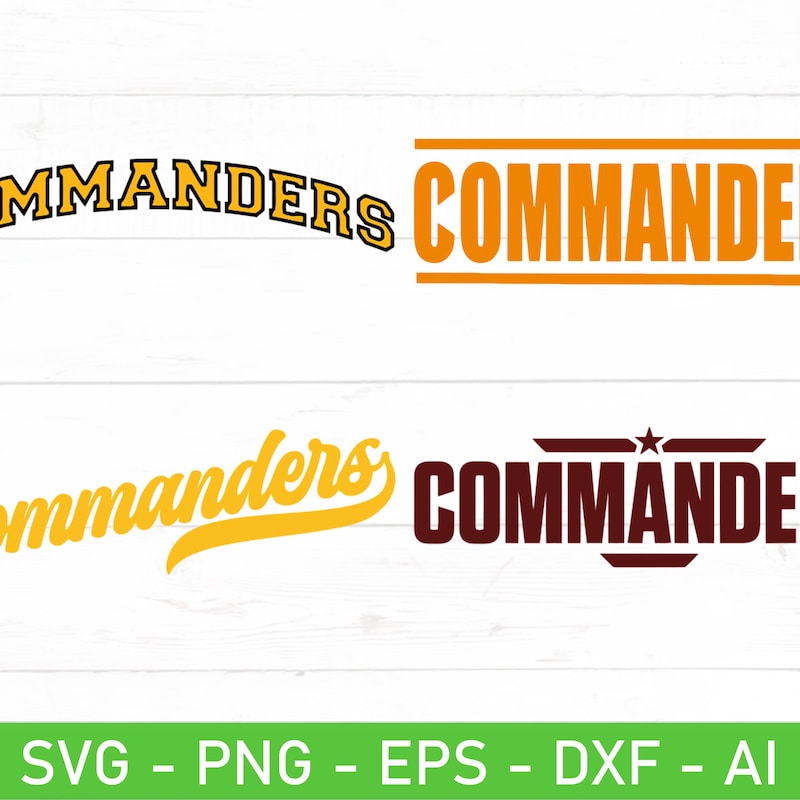 Washington Commanders Logo Svg - Etsy