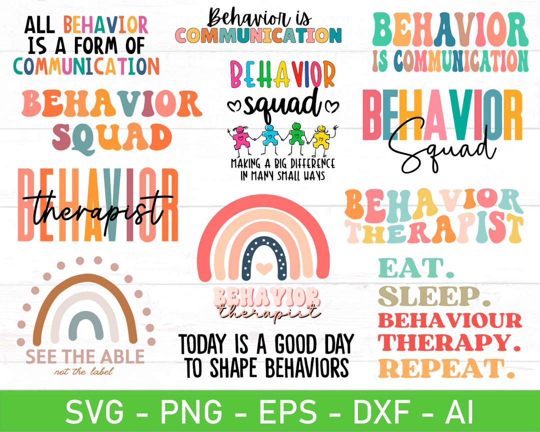 Behavioral Therapist Svg, Behavior Therapist Svg Bundle, BT Svg, ABA ...