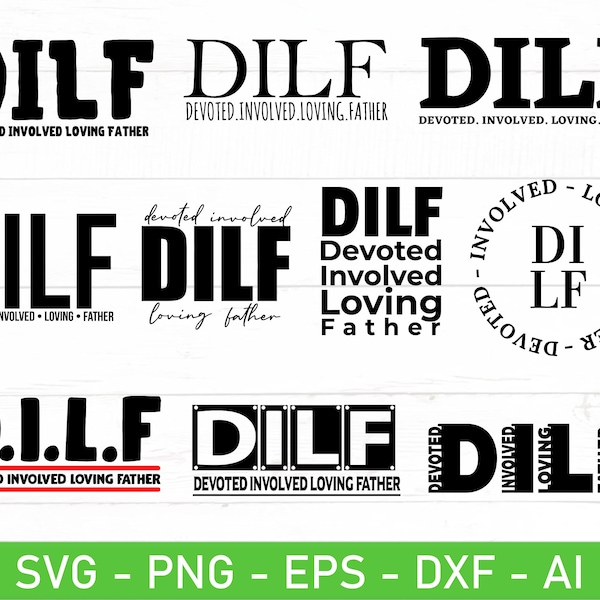 Dilf Svg - Etsy
