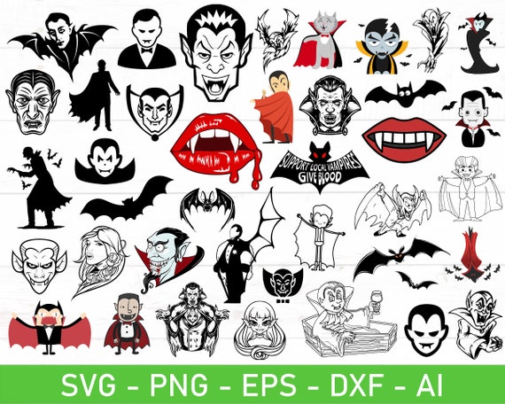 Vampire Svg Bundle Vampires Svg Bundle Eps Dxf Ai Png - Etsy India