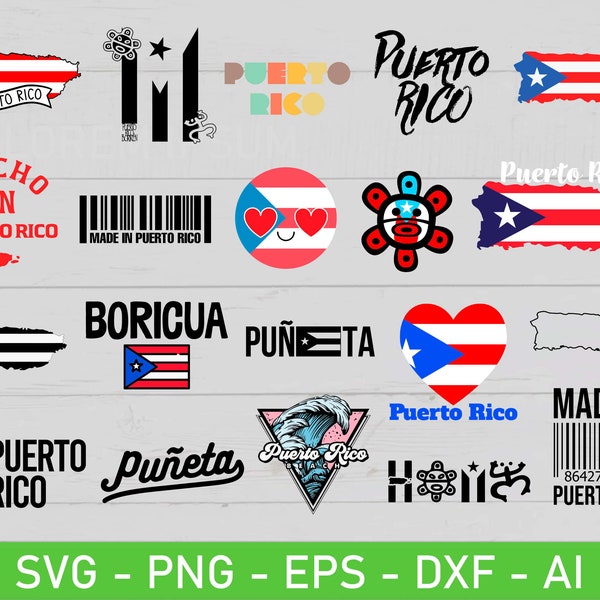Puerto Rico Svg - Etsy