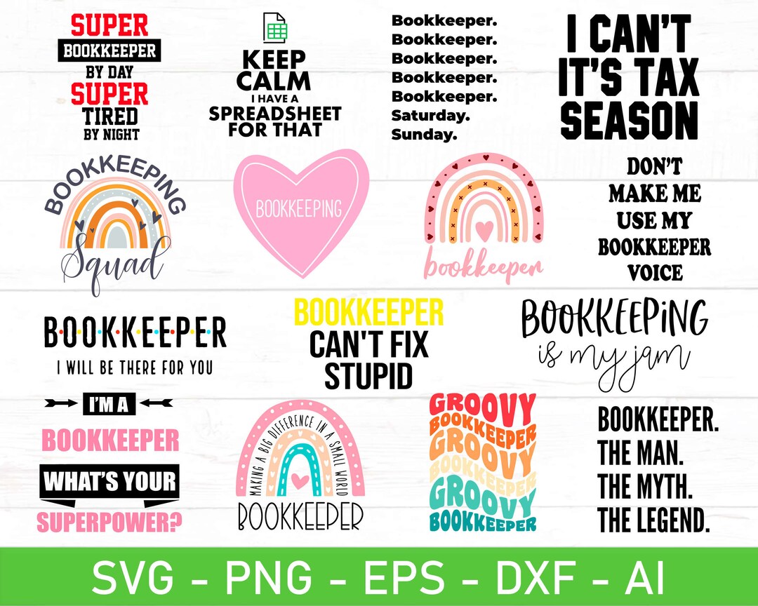 Bookkeeper Svg Png Bundle, Bookkeeper Life Svg Png, Accountant Svg Png ...