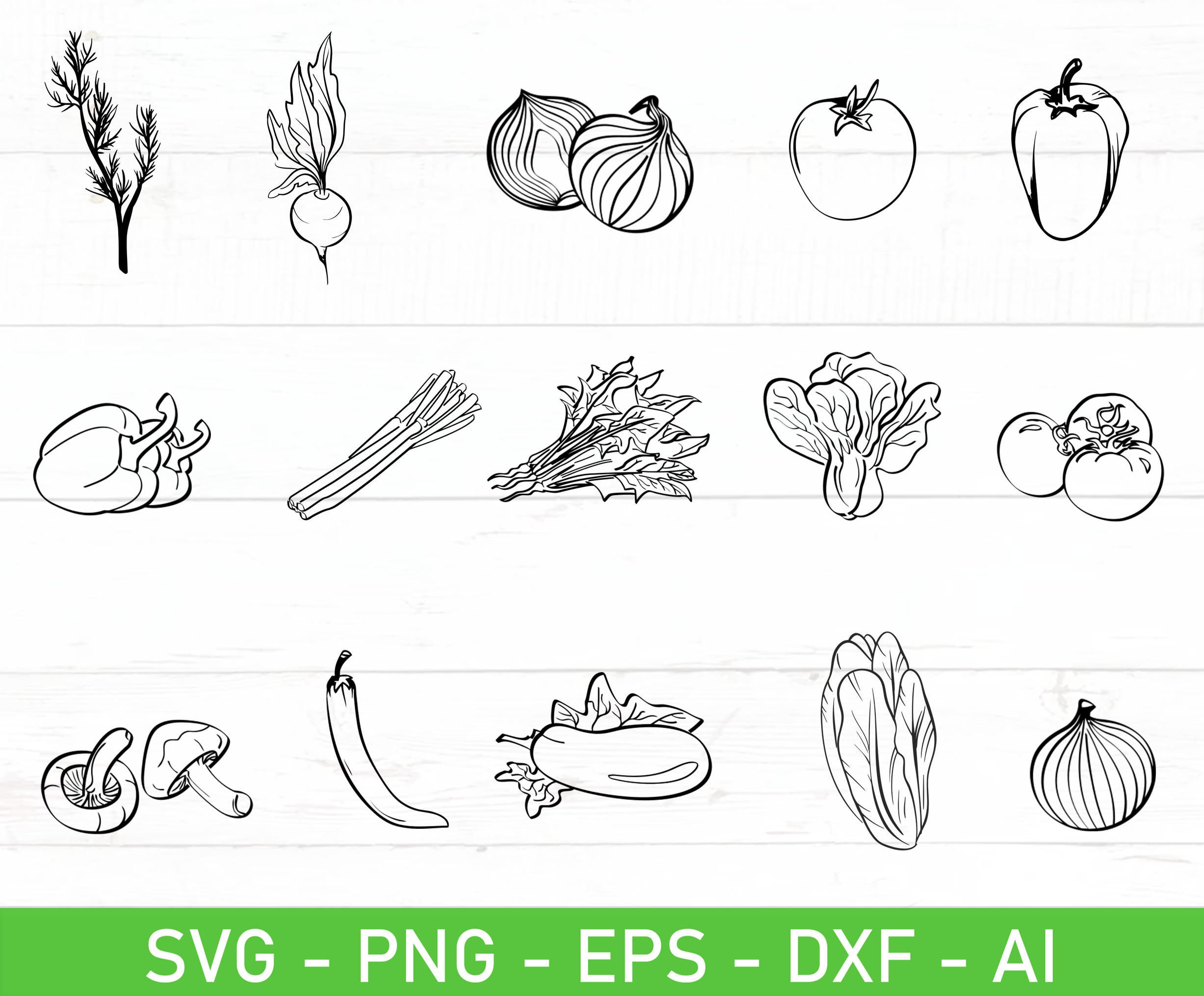 Vegetables Silhouette