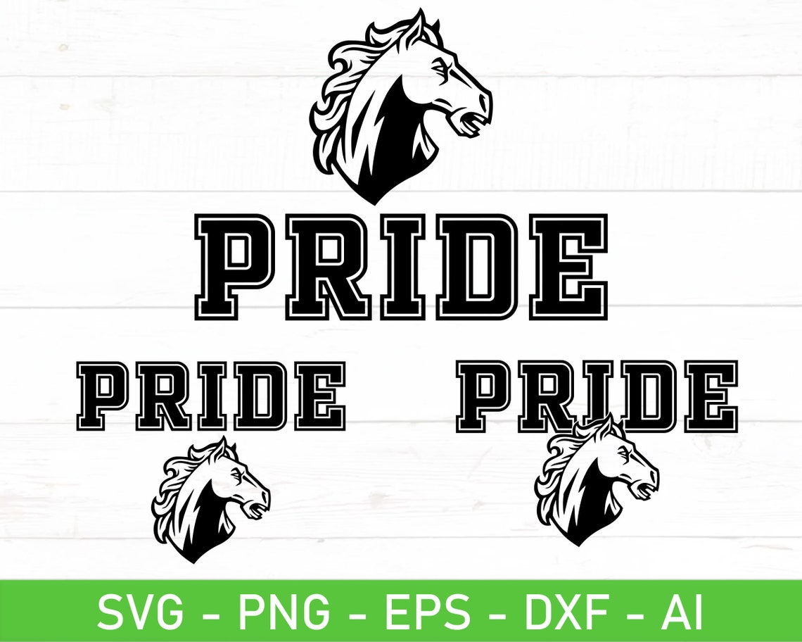 Mustangs Pride SVG Mustang Pride Svg Eps Dxf Ai Png - Etsy