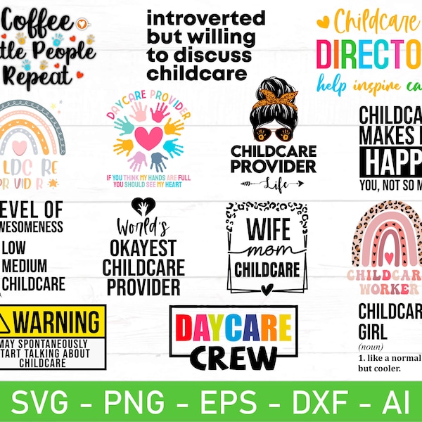 Childcare Worker Svg - Etsy
