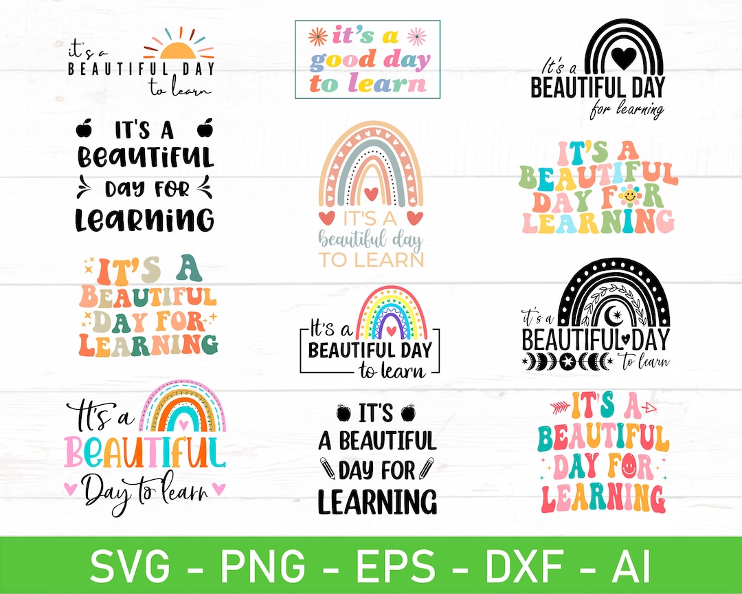 It's A Beautiful Day to Learn Svg, T's A Beautiful Day for Learning Svg ...