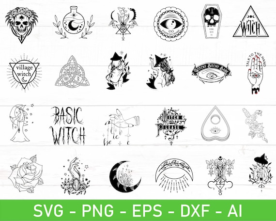 Mystical Svg Eps Dxf Ai Png Files for Cricut | Etsy