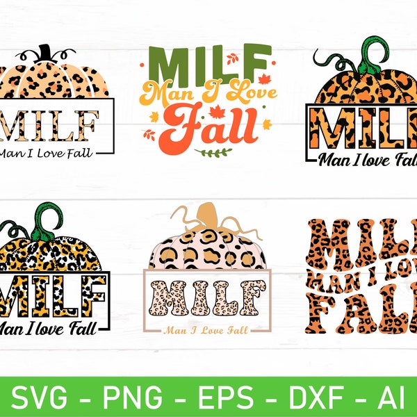 Milf Man I Love Fall Svg - Etsy