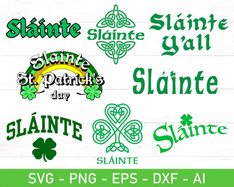 Slainte Svg, St. Patrick's Day Svg, Funny St. Patricks Svg, Shamrock ...