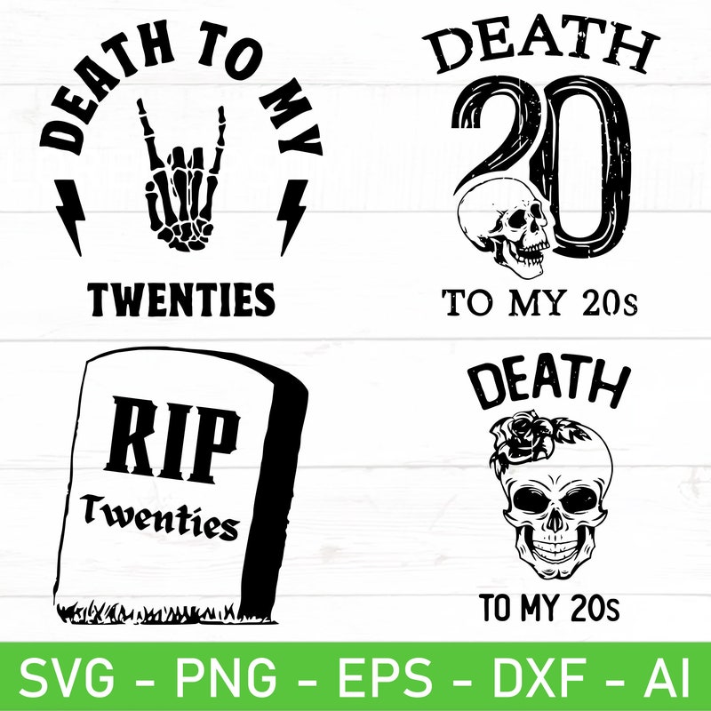 Rip 20s Svg - Etsy