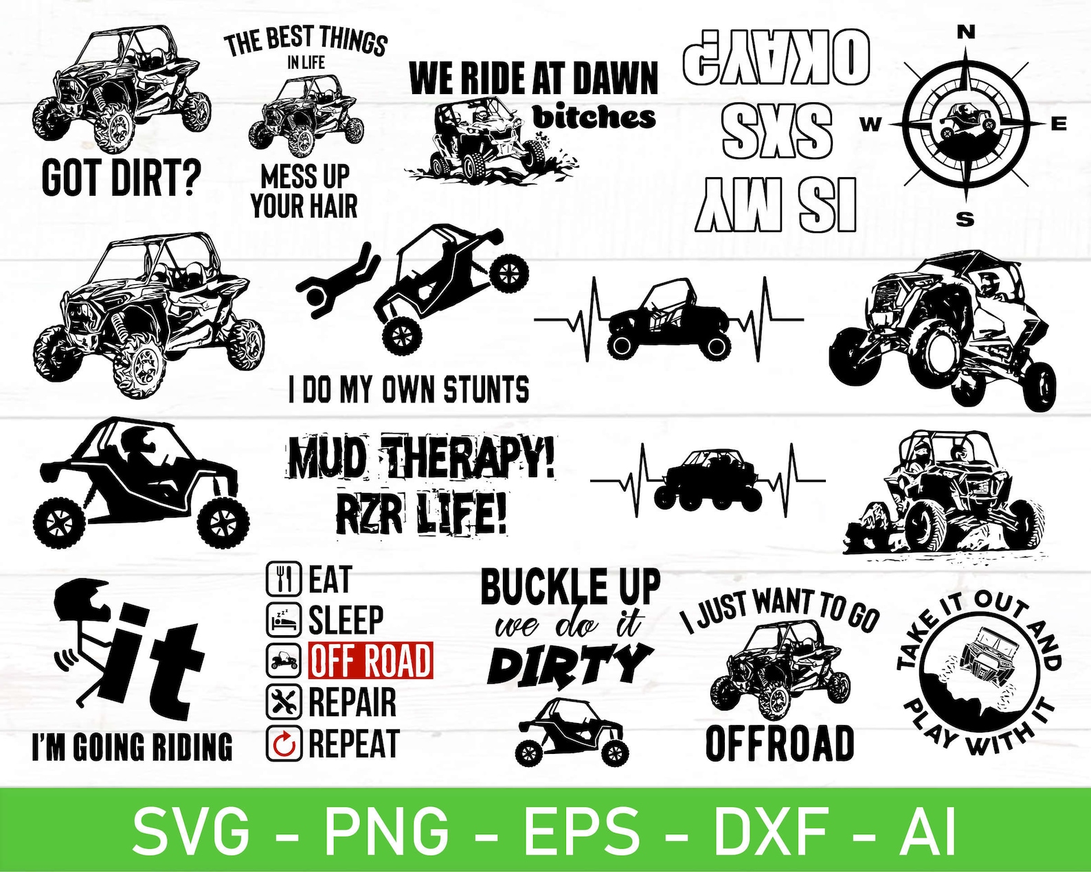 Side by Side Svg Bundle, off Road Svg, Utv Svg, Utv Png, SXS Svg Png ...