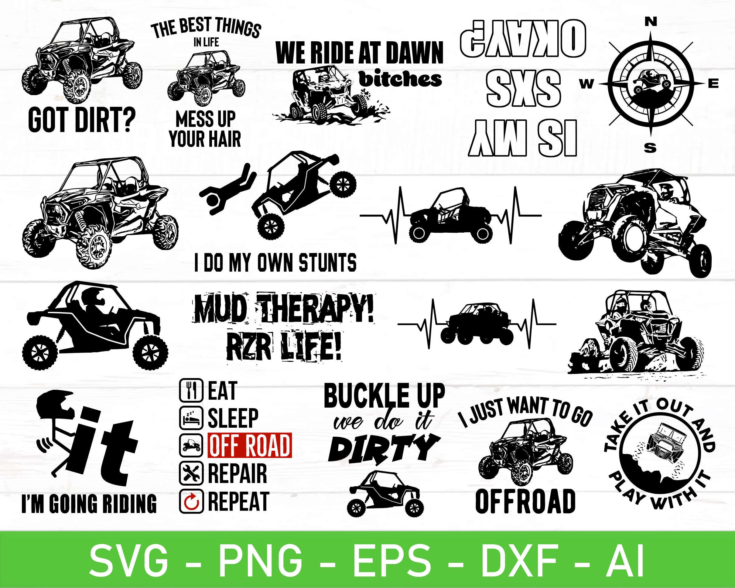 Side by Side Svg Bundle, off Road Svg, Utv Svg, Utv Png, SXS Svg Png Bundle - Etsy