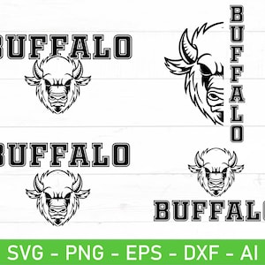 Buffalo SVG Bundle, Buffalo Football Svg, Eps, Dxf, Ai, Png, Files for ...