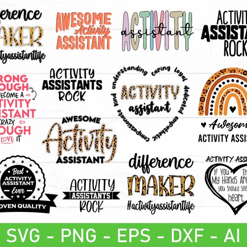 Activity Assistant Svg Activity Assistant Gift Svg Activity - Etsy