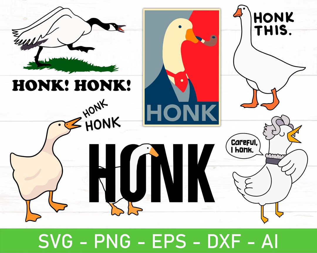 Goose Honk Svg, Silly Goose Svg Bundle, Goose Meme Svg Png, Funny Goose ...