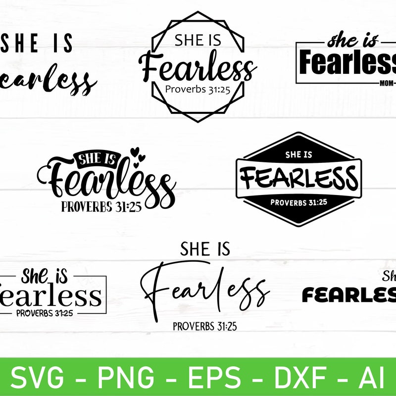 Proverbs 31 Fearless Png - Etsy