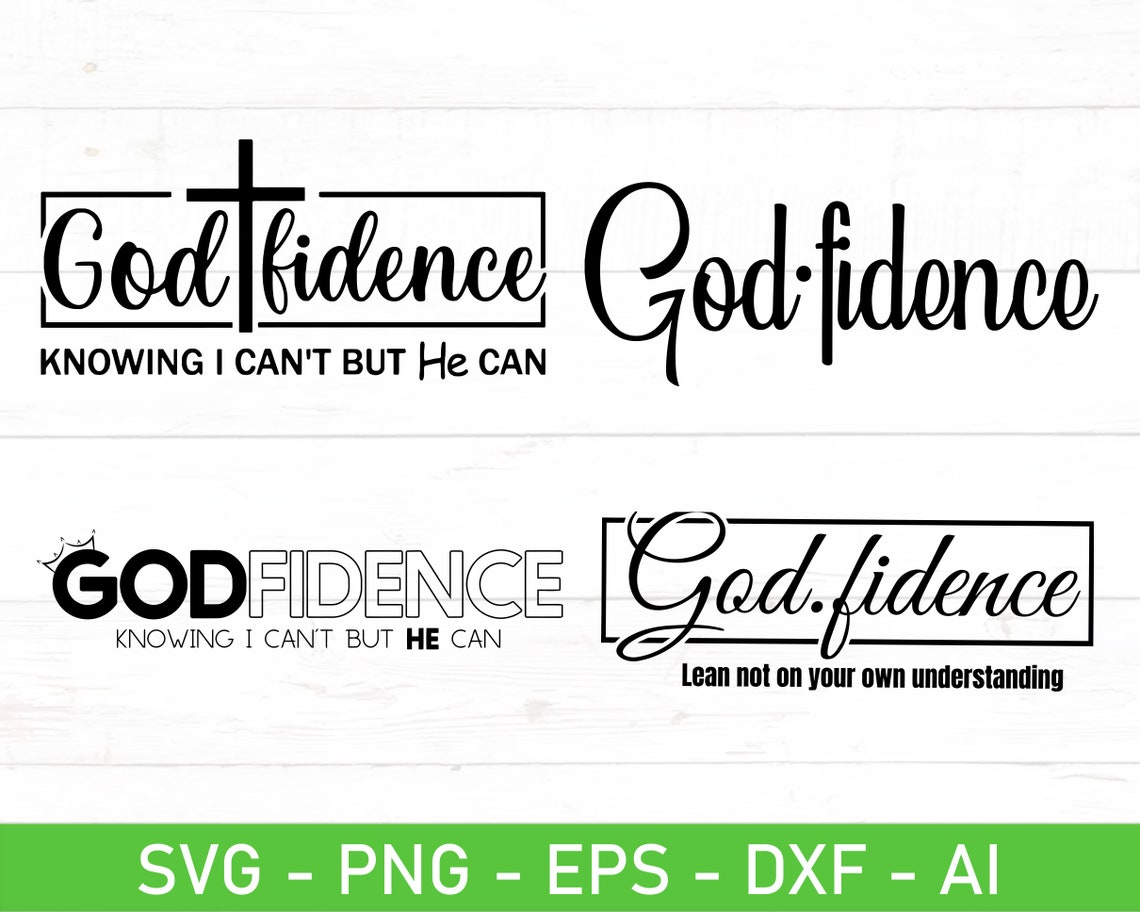 Godfidence Svg Png Bundle, Prayer Svg, Faith Svg, Pray Svg - Etsy