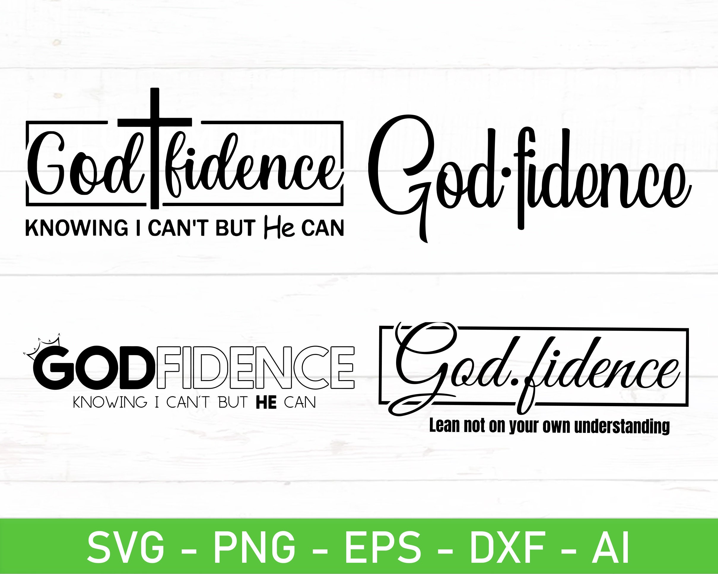 Godfidence Svg Png Bundle, Prayer Svg, Faith Svg, Pray Svg - Etsy