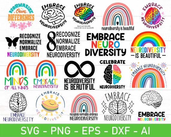 Embrace Neurodiversity Svg Neurodiversity is Beautiful Svg | Etsy UK