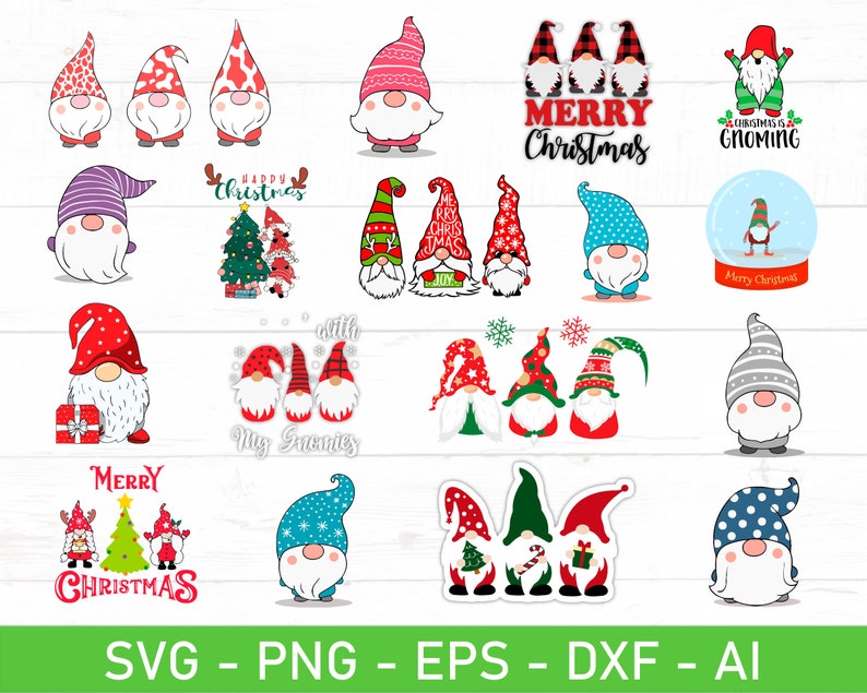 Christmas Gnome Svg Christmas Gnomes Svg Christmas is - Etsy