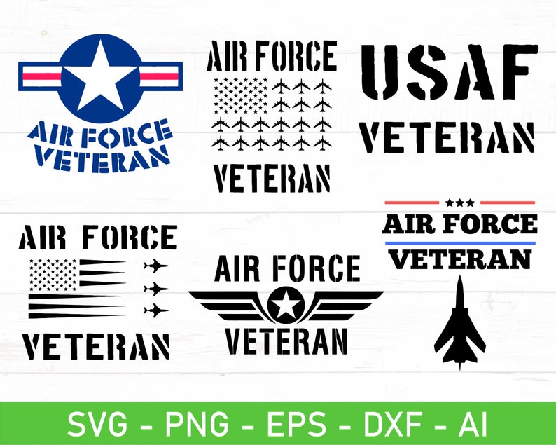 Air Force Veteran SVG Bundle, Veteran of the United States Air Force ...