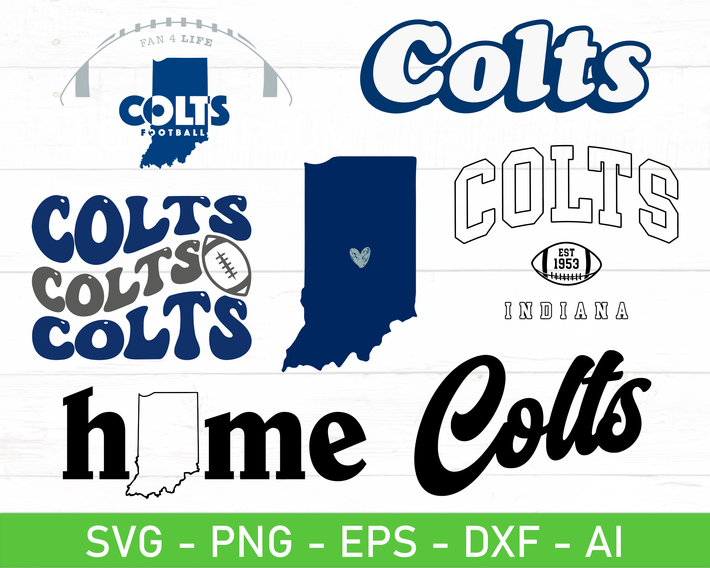 Colts Svg Bundle Colts Png Bundle - Etsy