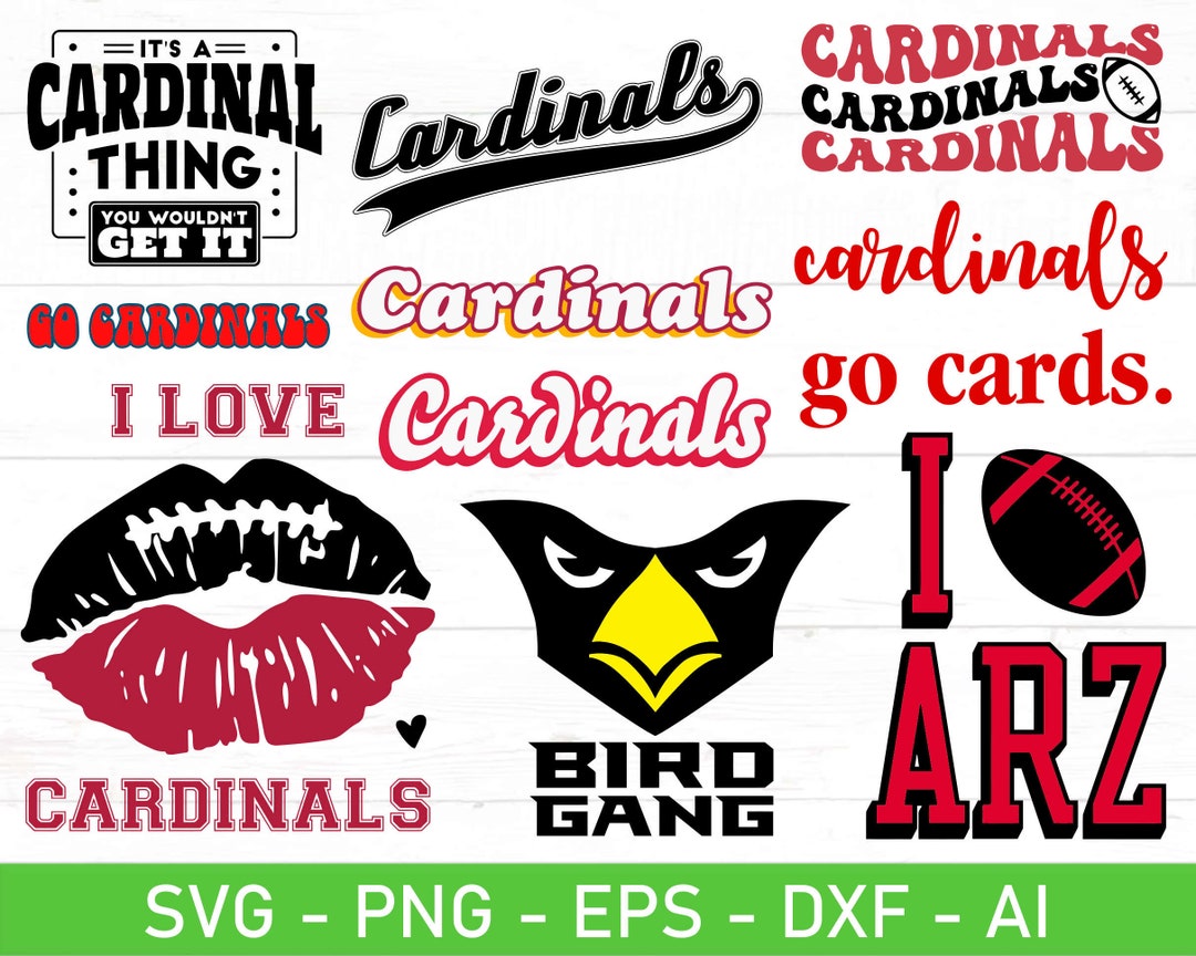 Cardinals Svg Bundle Eps Dxf Ai Png Files for Cricut - Etsy