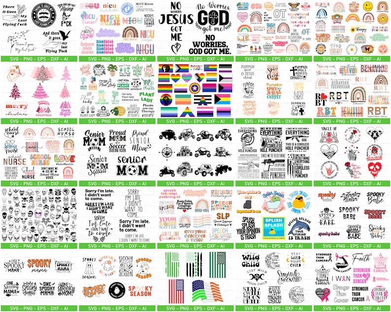 Entire Shop SVG PNG Bundle, All Past and Future Designs in the Store ...