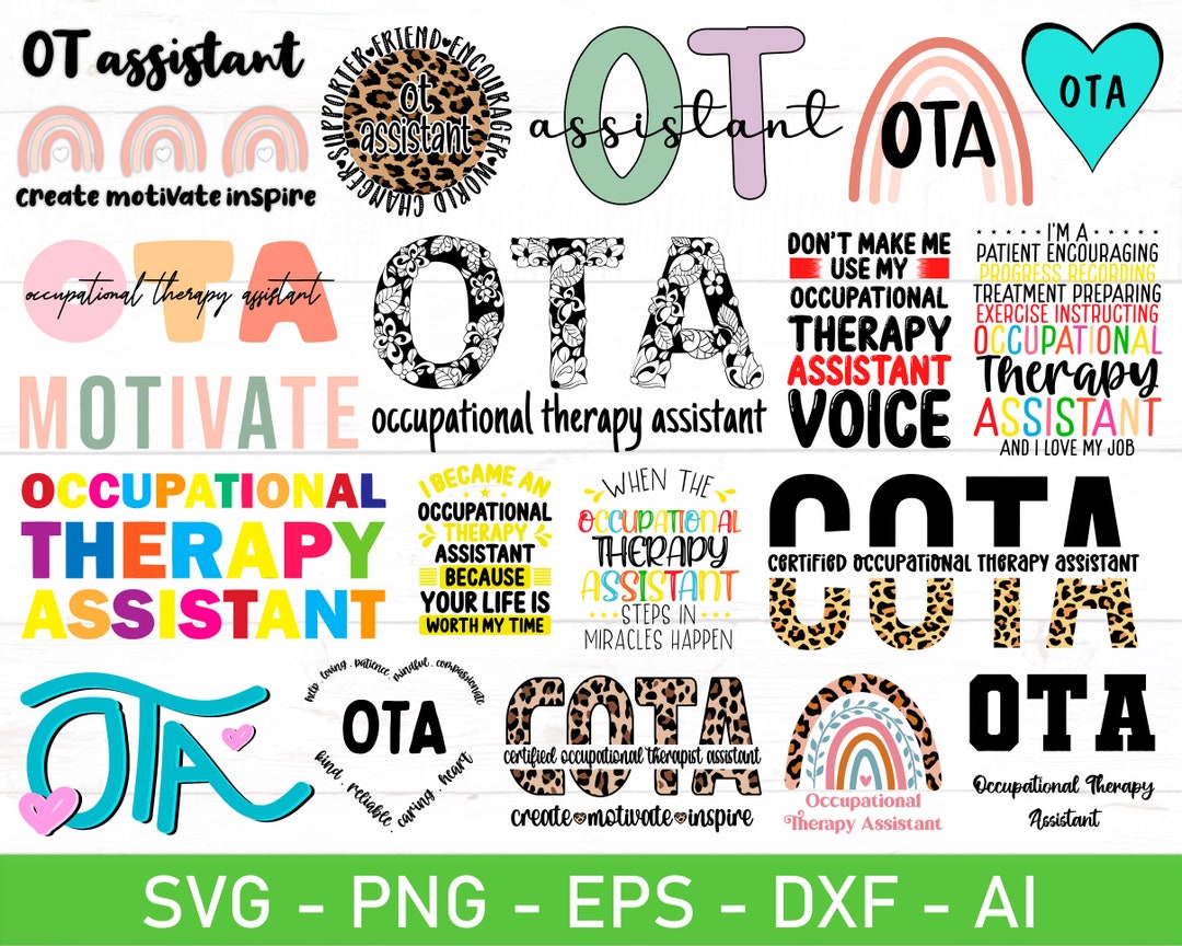 Occupational Therapy Assistant Svg, Occupational Therapy Svg, OTA Svg ...