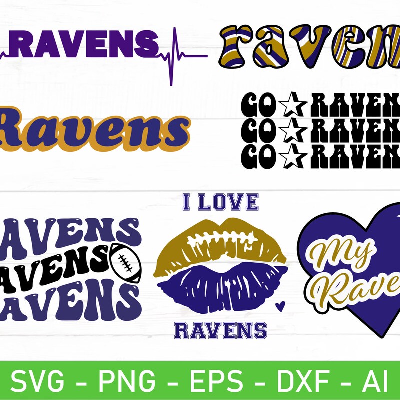 Baltimore Ravens Svg Files - Etsy