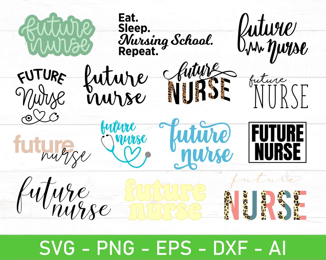 Future Nurse Svg Bundle, Future Nurse Leopard Svg, Future Nurse Cheetah ...