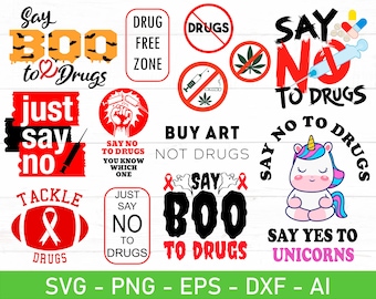 Say No to Drugs Svg - Etsy