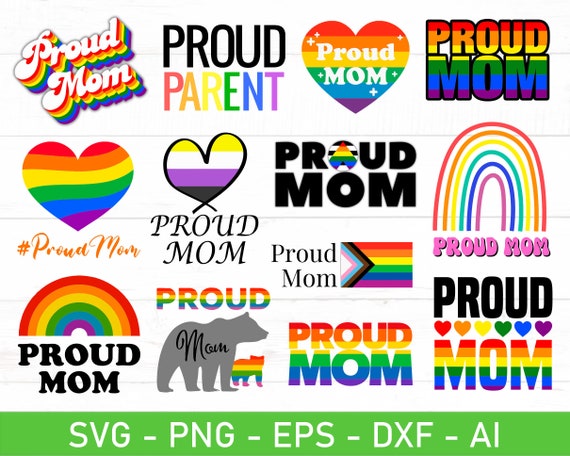 Proud Mama Pride Svg Proud Mom Pride Svg Proud Mom Rainbow - Etsy