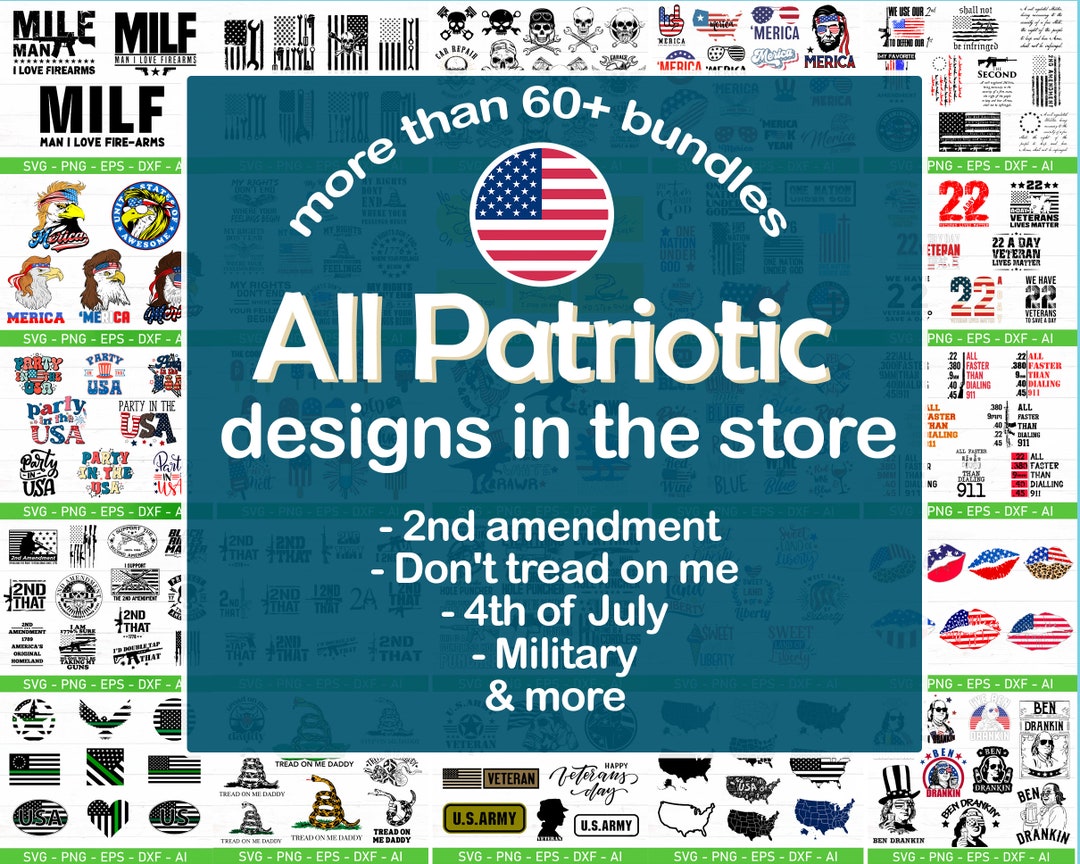 All Patriotic Designs in the Store, All Past and Future Designs, Entire ...