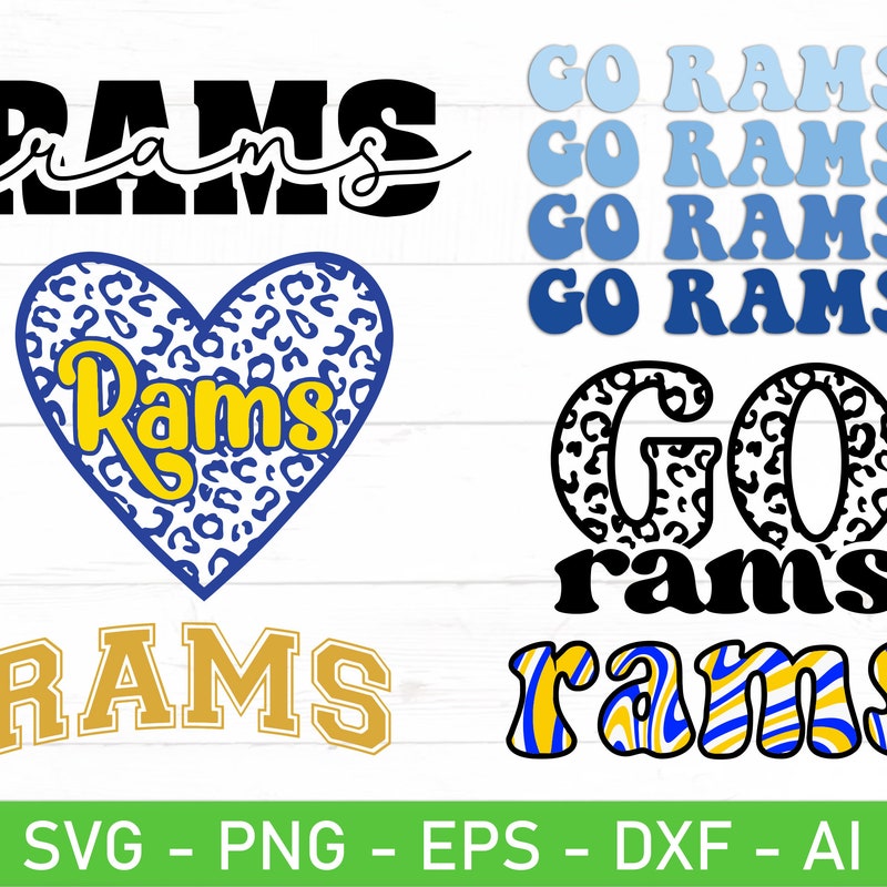 Rams Svg - Etsy