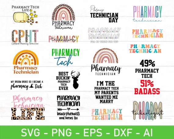 Pharmacy Tech Svg Pharmacy Technician Svg Eps Dxf Ai Png - Etsy