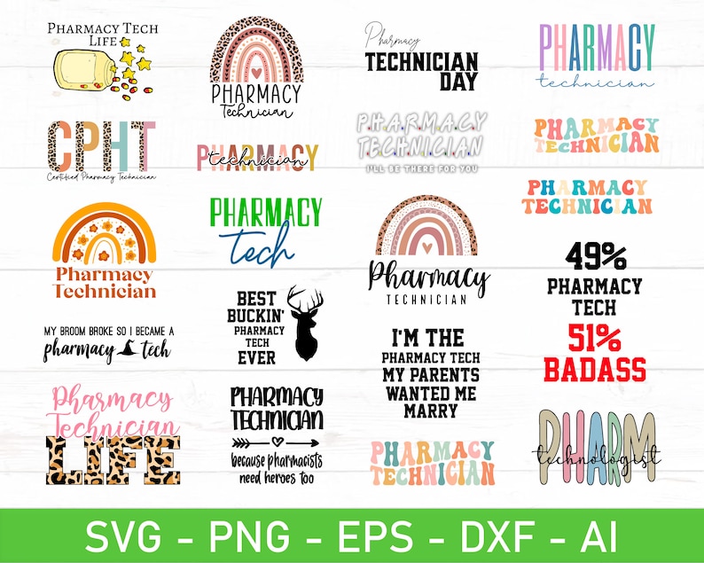 Pharmacy Tech Svg Pharmacy Technician Svg Eps Dxf Ai Png - Etsy