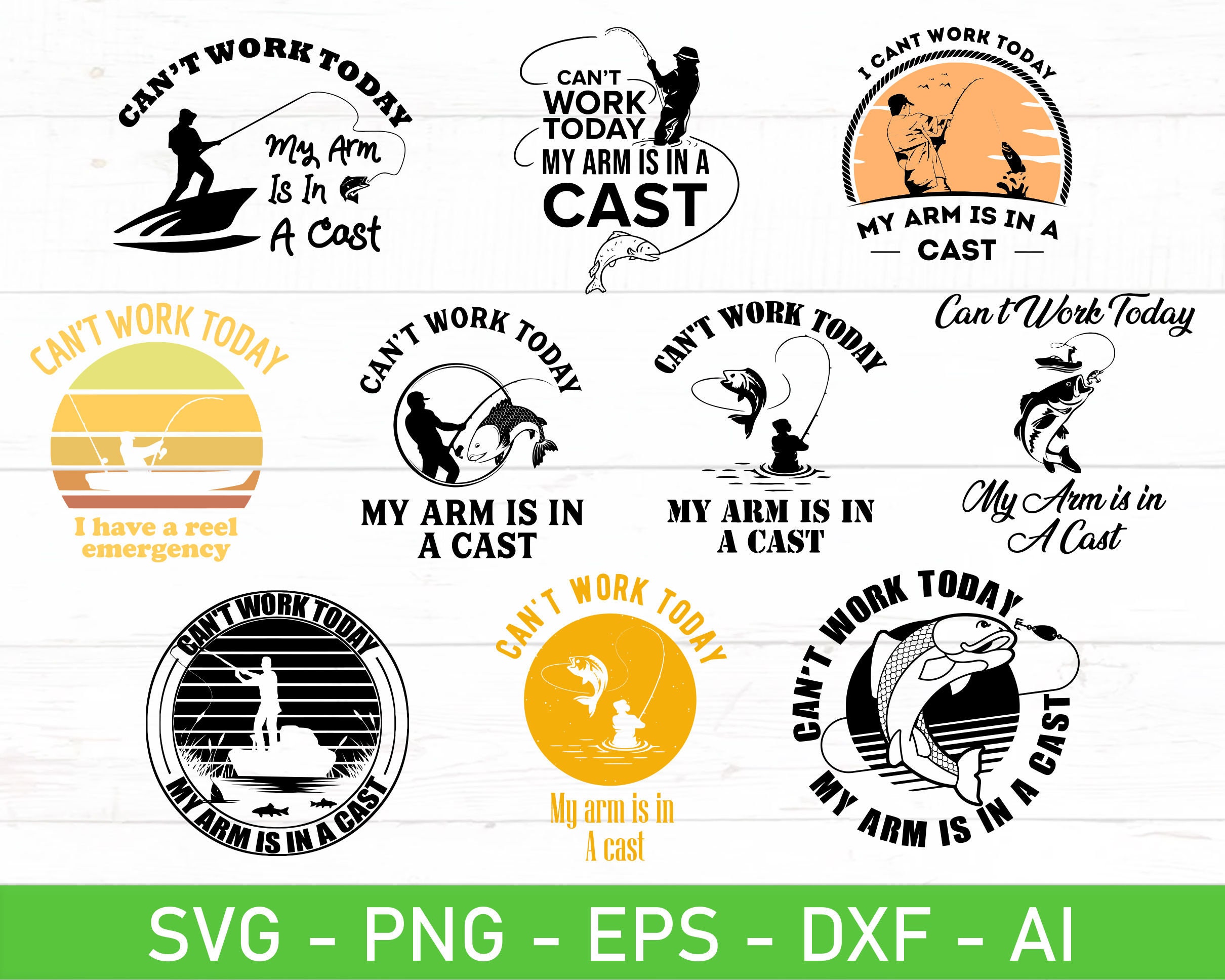 Arm is in a Cast Dxf - Etsy