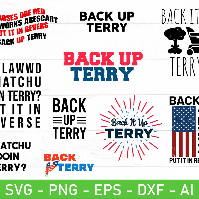 Back It up Terry Svg - Etsy