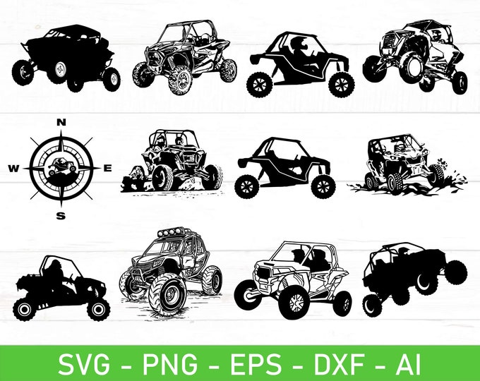 UTV Mudding Laser Cut Files | off Road SVG Bundle | Quad ATV Svg ...