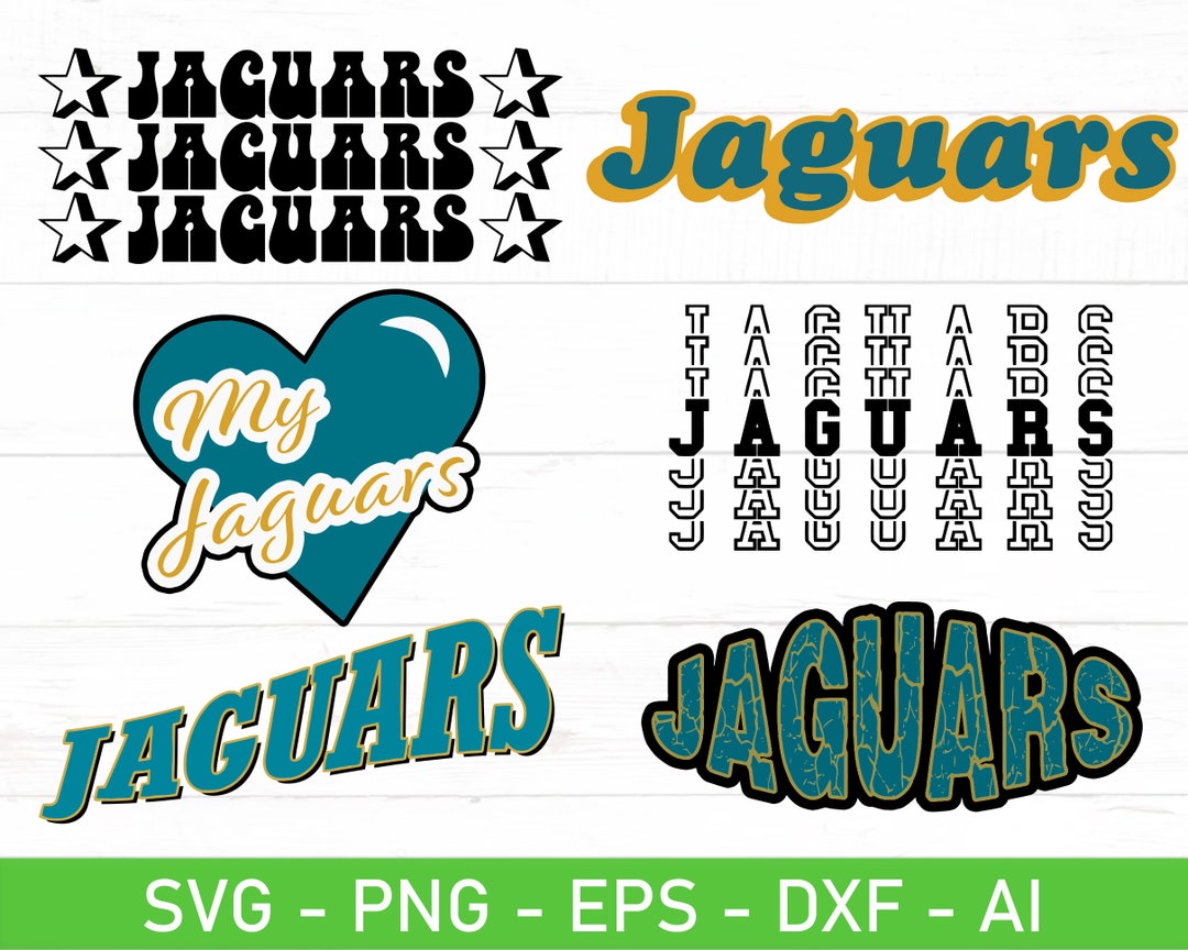 Jaguars SVG Bundle, Eps, Dxf, Ai, Png, Files for Cricut - Etsy
