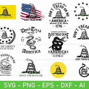 Don't Tread on Me Svg Eps Dxf Ai Png Files for Cricut - Etsy